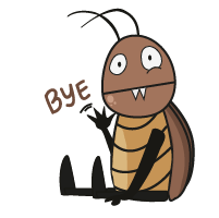 Cockroach Smile Sticker for iOS & Android | GIPHY