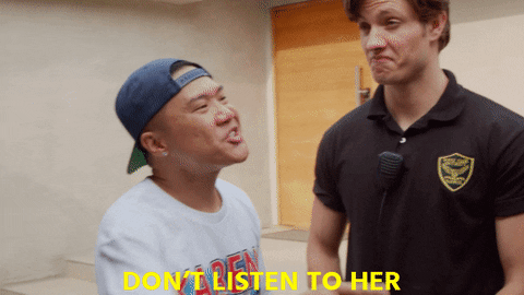 Dont Listen To Her GIFs - Get the best GIF on GIPHY