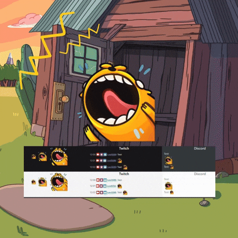 Animated Jake the Dog Shout Tremble Emote! Shaking Animated Emote for ...