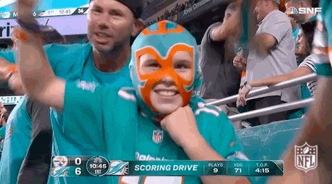 Miami Dolphins Football GIF by NFL - Find & Share on GIPHY