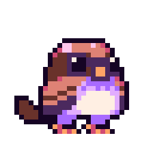 Pixel Bird Sticker by LowResolutionBoy for iOS & Android | GIPHY
