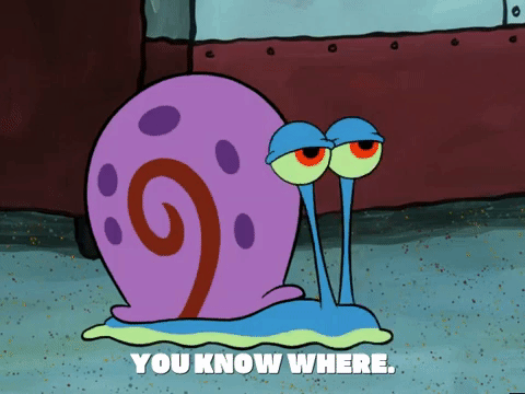 Gary The Snail Meow Gif