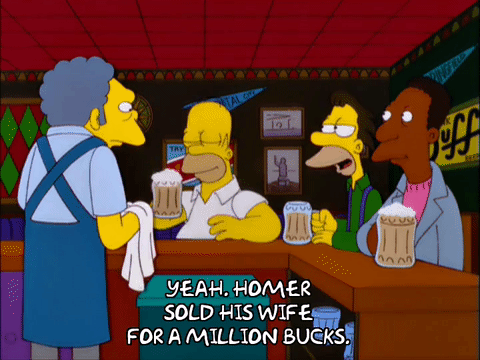 Homer Simpson Drinking GIF - Find & Share on GIPHY