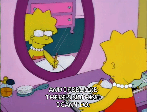 Lisa Simpson Mirror GIF - Find & Share on GIPHY