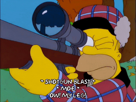 Cartoon Shotgun Blast