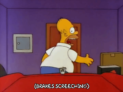 Scared Homer Simpson GIF - Find & Share on GIPHY