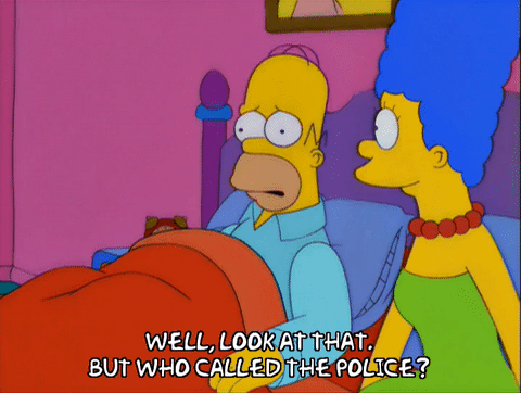 Scared Homer Simpson GIF - Find & Share on GIPHY