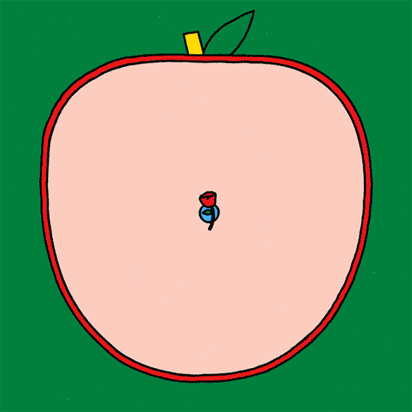 The Big Apple Animation GIF by Igor Bastidas - Find & Share on GIPHY