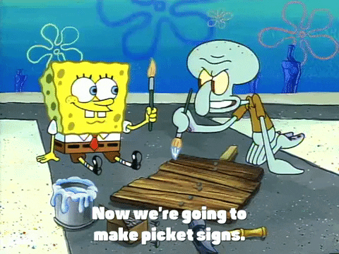 Picket-signs GIFs - Get the best GIF on GIPHY
