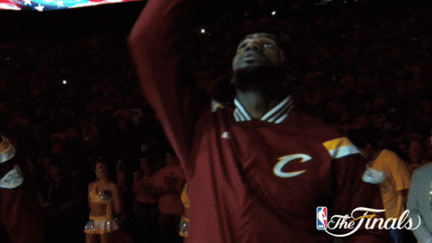 Lebron James Pregame Dunk Gif