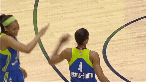 Happy Dallas Wings GIF by WNBA - Find & Share on GIPHY