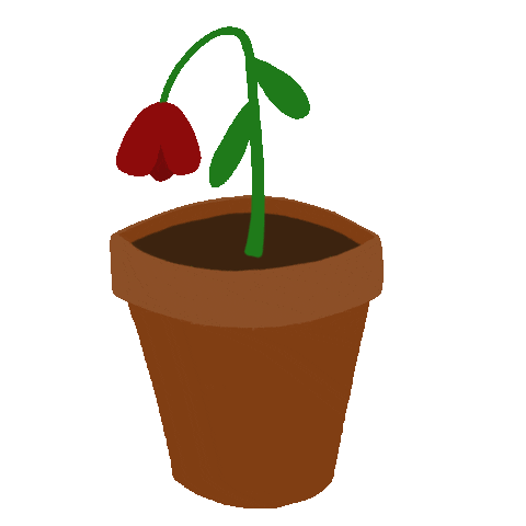 Flower Dying Sticker by Rhonda for iOS & Android | GIPHY