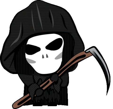 Grim Reaper Death Sticker by Mortal Enemy for iOS & Android | GIPHY