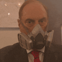 Creepy Gas Mask Gif