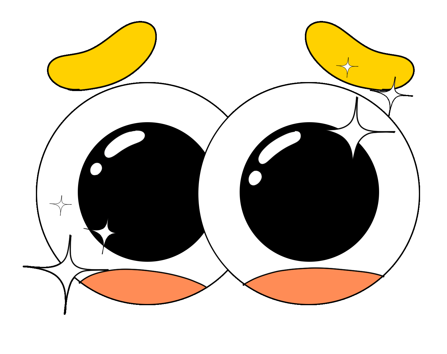 Happy Eyes Sticker by Alexandre Nart for iOS & Android | GIPHY