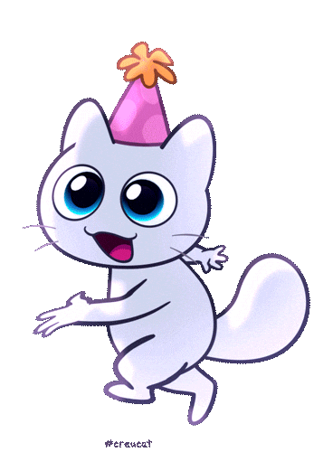 Happy Birthday Sticker by Créu Cat for iOS & Android | GIPHY