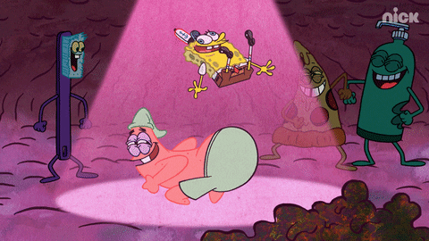 Happy Patrick Star GIF by SpongeBob SquarePants - Find & Share on GIPHY
