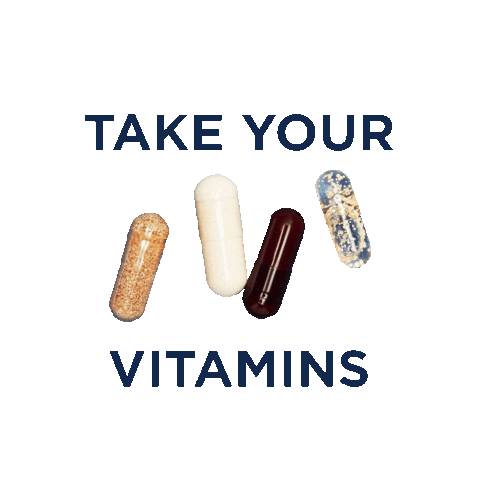Take Your Vitamins Sticker by Persona Nutrition for iOS & Android | GIPHY