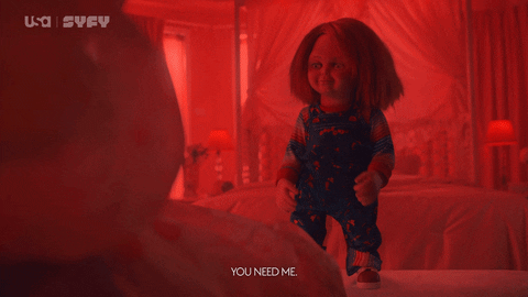 Usa Network Chucky GIF by SYFY - Find & Share on GIPHY