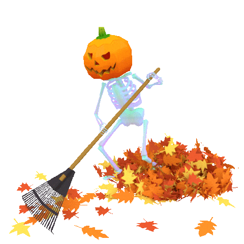 Halloween Raking Sticker by jjjjjohn for iOS & Android | GIPHY