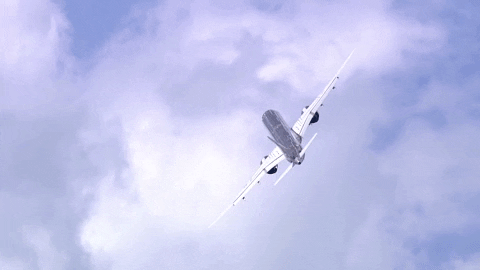 Sky Airplane GIF by Safran - Find & Share on GIPHY