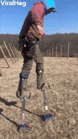 First-time-trying-on-stilts GIFs - Get the best GIF on GIPHY