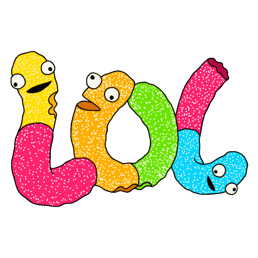 Laugh Out Loud Lol Sticker by Trolli for iOS & Android | GIPHY